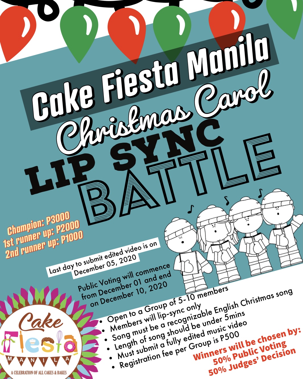 Christmas Carol Lip-sync Battle - Cake Fiesta Manila